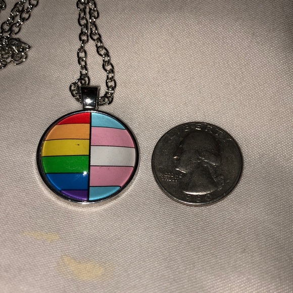 Jewelry | Transgender Rainbow Gay Pride Flag Necklace | Poshmark